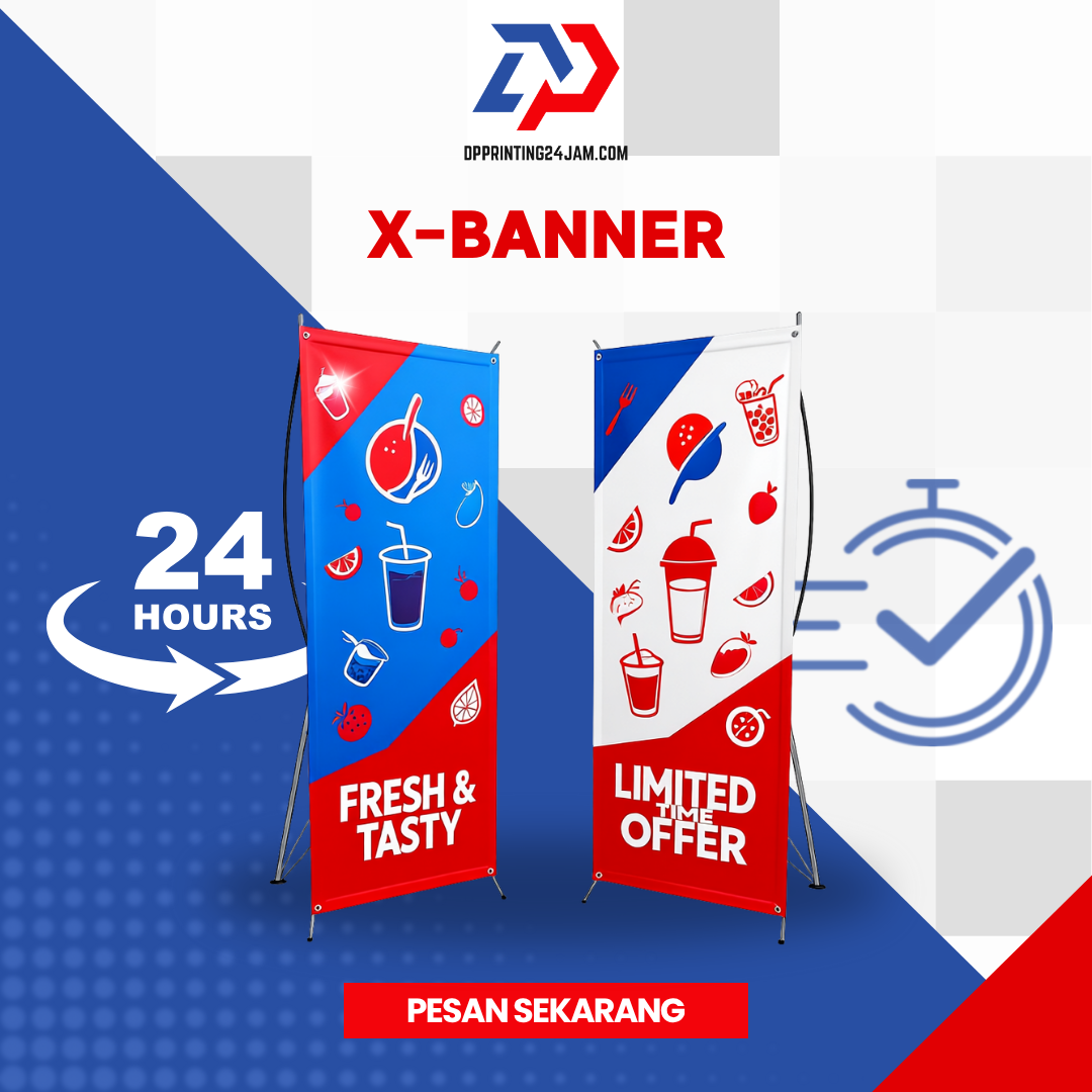 Jasa Cetak X-Banner Bersama DpPrinting.com - DP Printing 24 Jam